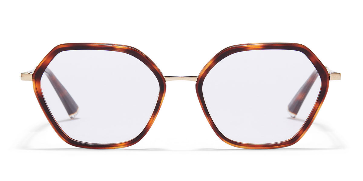 Taylor Morris TM023 C4 Geometric Tortoise/Gold Frame Eyeglasses ...