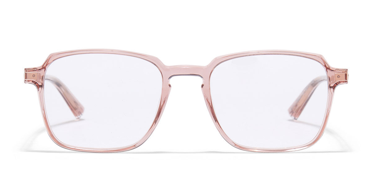 Taylor Morris TM025 C2 Square Transparent Pink Frame Eyeglasses ...
