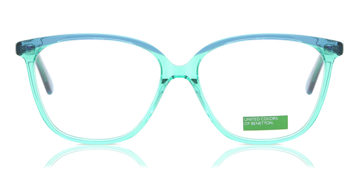 United Colors of Benetton 1079 766 Glasses Transparent Two-Tone Blue ...