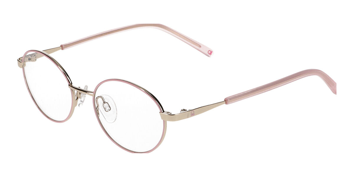 United Colors of Benetton 4008 206 Eyeglasses in Pink Gold ...