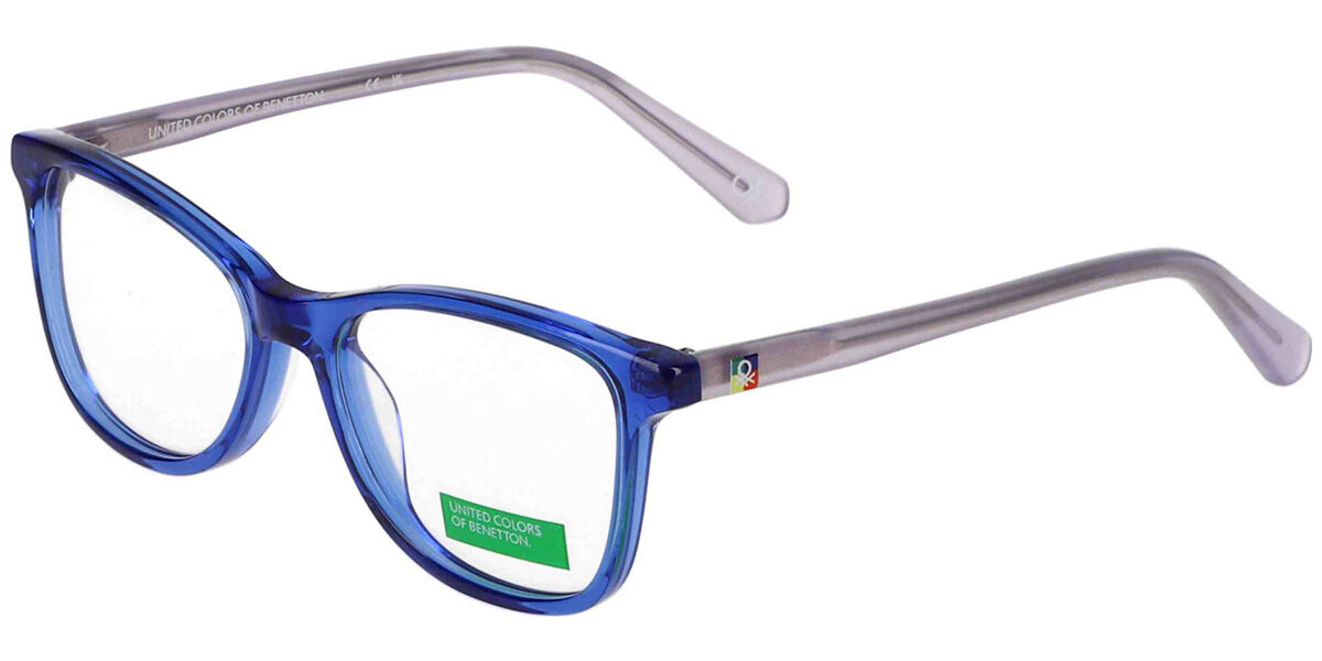 United Colors of Benetton 2019 696 Eyeglasses in Transparent Blue ...