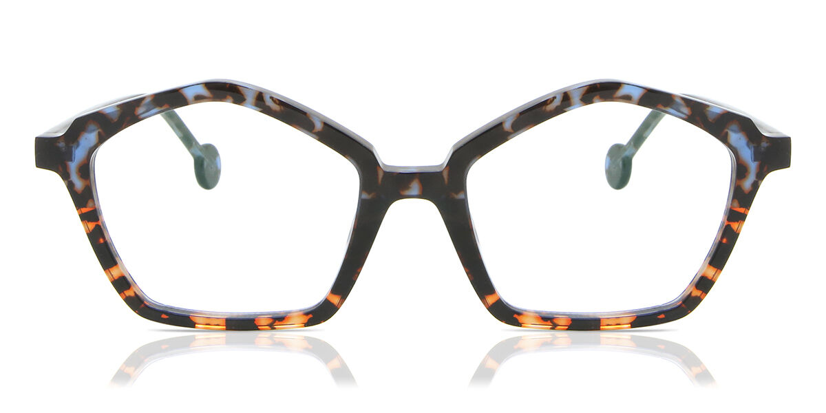 LA Eyeworks Whirly Bird 159 Eyeglasses in Yellow Blue Havana ...