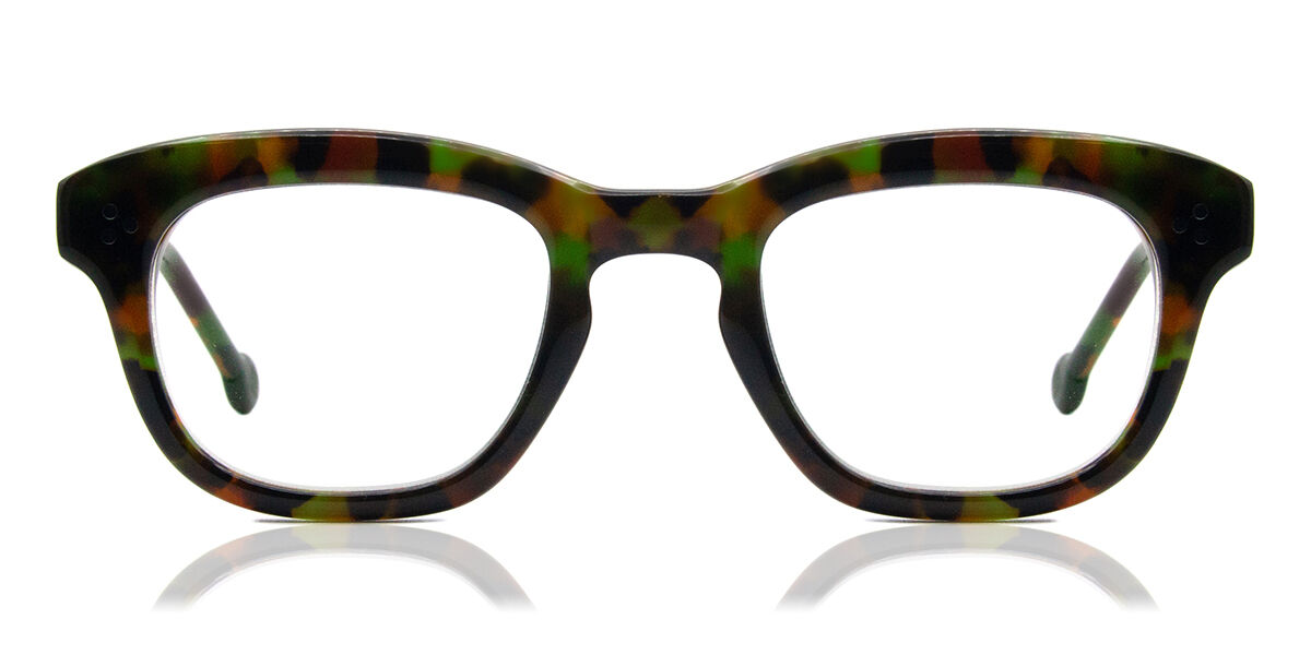 LA Eyeworks Bouma 1021 Eyeglasses in Pattern Green | SmartBuyGlasses USA