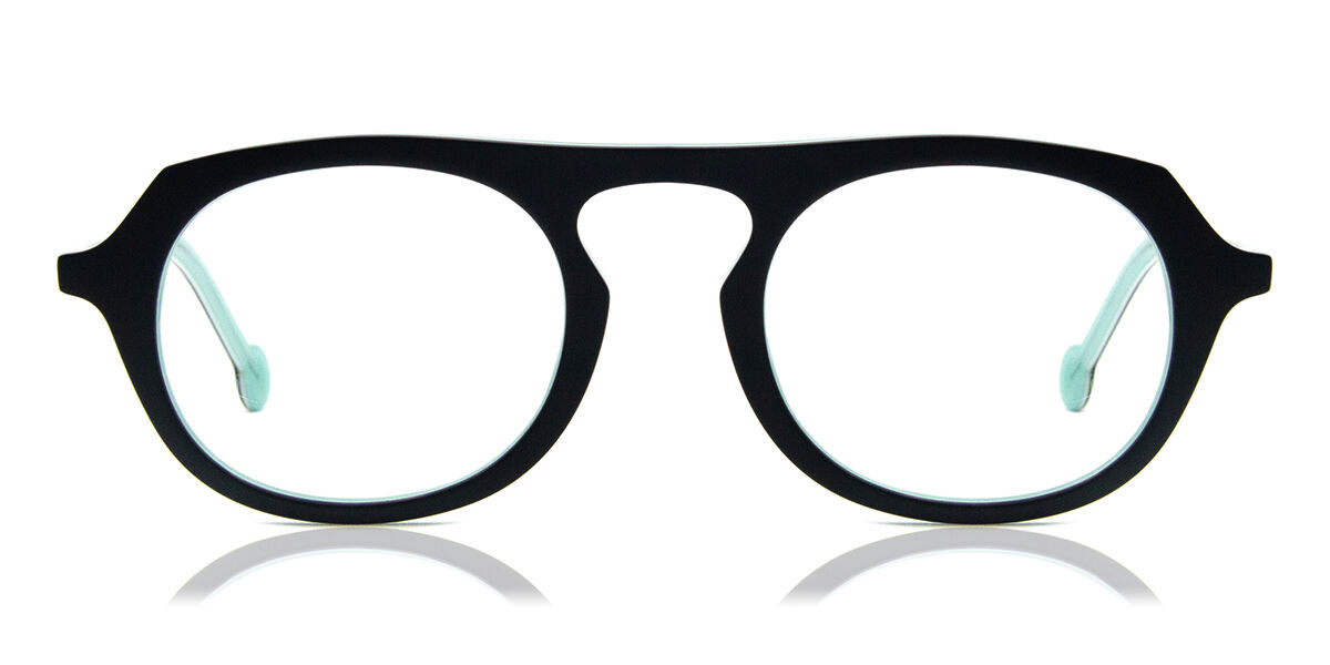 LA Eyeworks Curly 1004 Eyeglasses in Black | SmartBuyGlasses USA