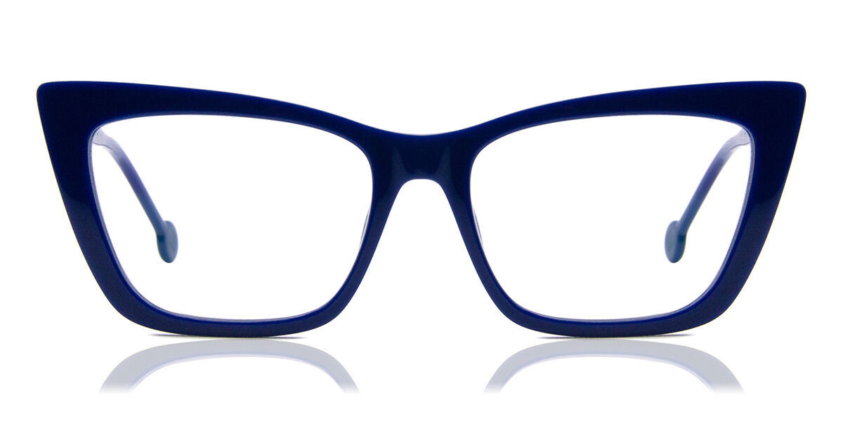 LA Eyeworks House Cat 1015 Glasses Deep Blue | VisionDirect Australia