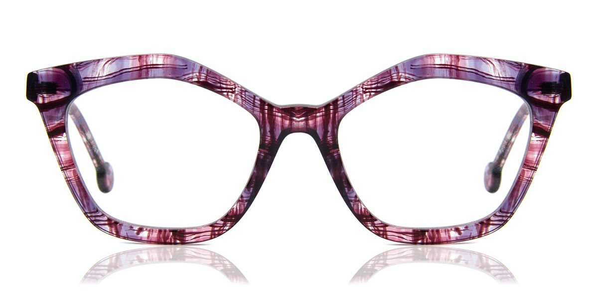 LA Eyeworks Palapa 239 Eyeglasses in Pattern Violet | SmartBuyGlasses USA