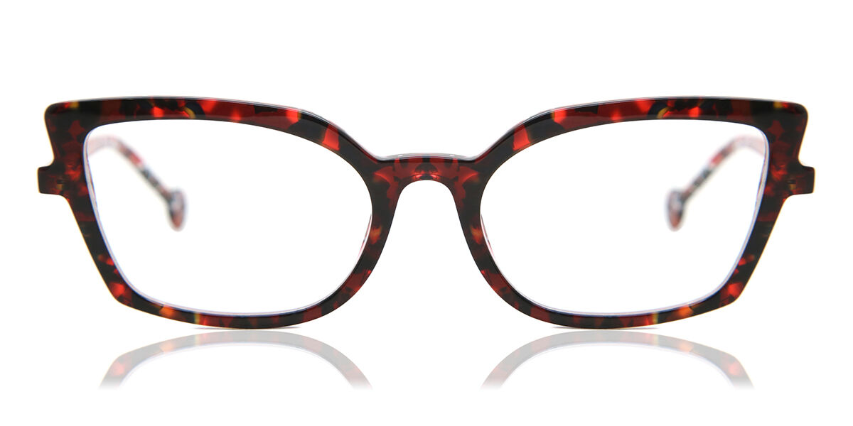 LA Eyeworks Tulu 905 Eyeglasses in Pattern Red | SmartBuyGlasses USA