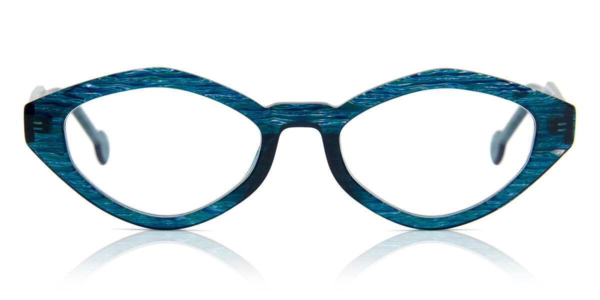 LA Eyeworks Cowrie 950 Eyeglasses in Blue Waves | SmartBuyGlasses USA