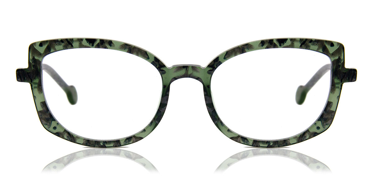 LA Eyeworks Sea Ranch 638 Eyeglasses in Green Marble | SmartBuyGlasses USA