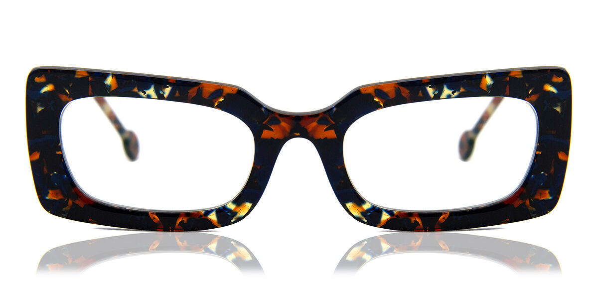 LA Eyeworks Tallulah 957 Glasses Abstract Blue Brown | SmartBuyGlasses UK