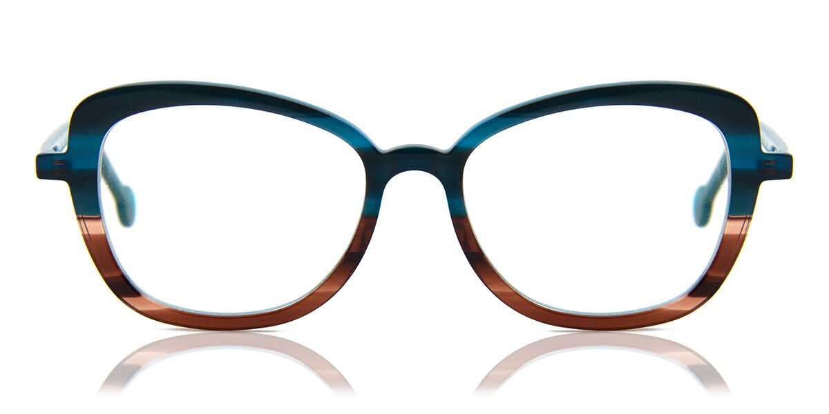 立即購買LA Eyeworks Wren 992 眼鏡 Brown Blue Tortoise | SmartBuyGlasses 香港