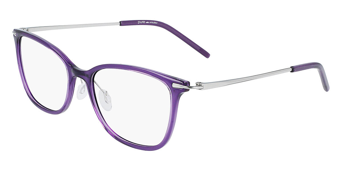 Pure P-3007 513 Eyeglasses in Transparent Eggplant Violet ...