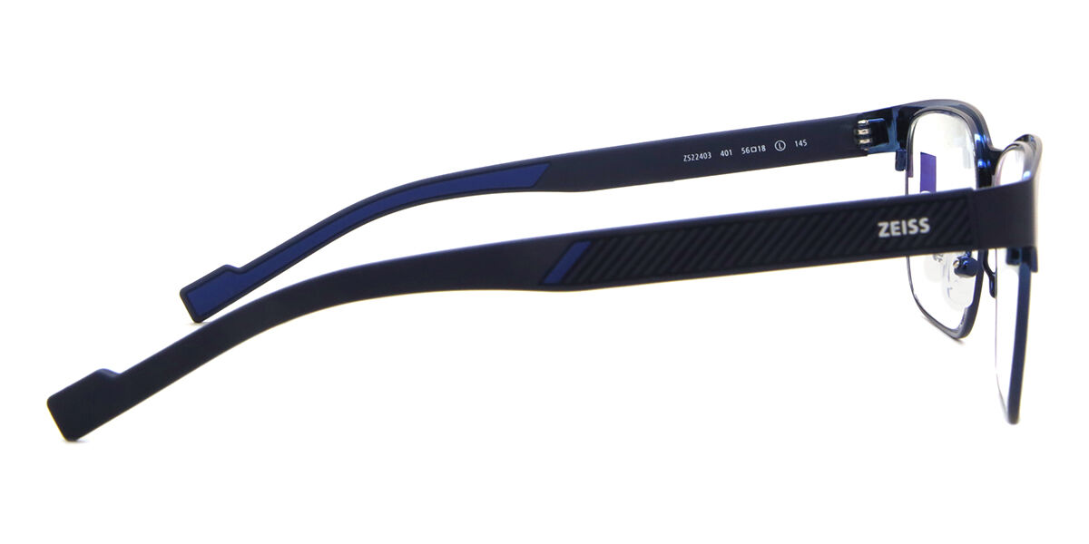 Zeiss ZS22403 401 Square Matte Blue Eyeglasses | SmartBuyGlasses US