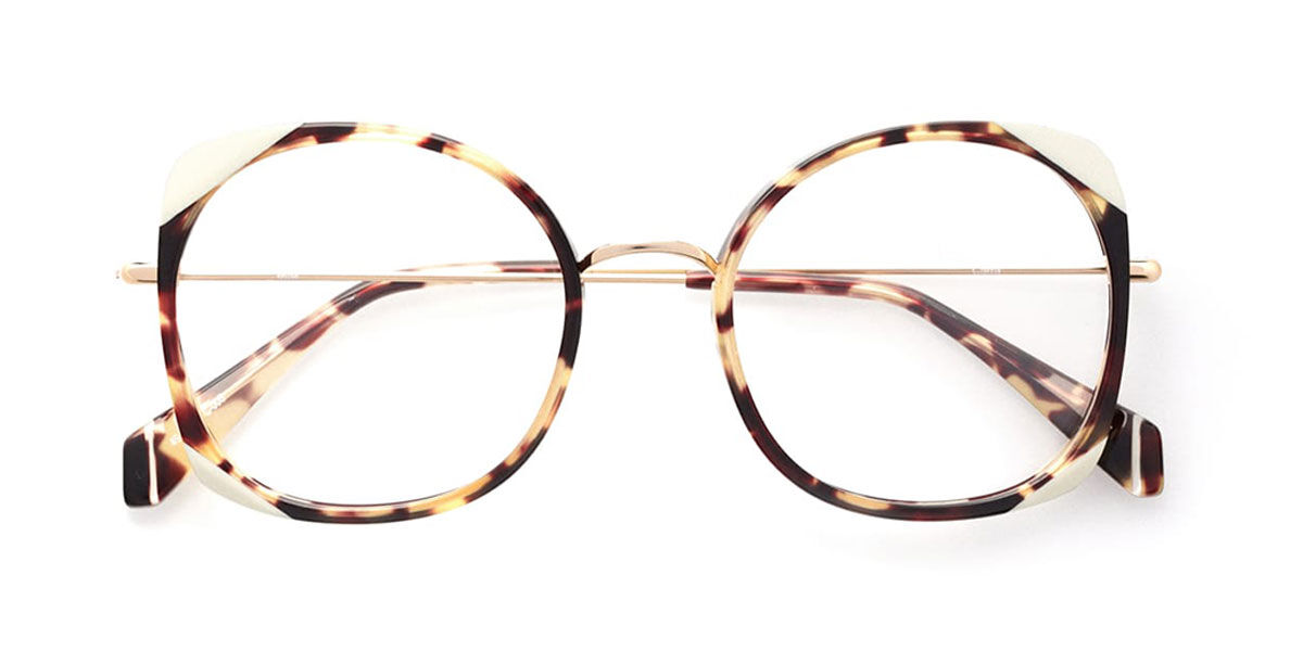Kaleos Carra C3 Eyeglasses in White Tortoise | SmartBuyGlasses USA