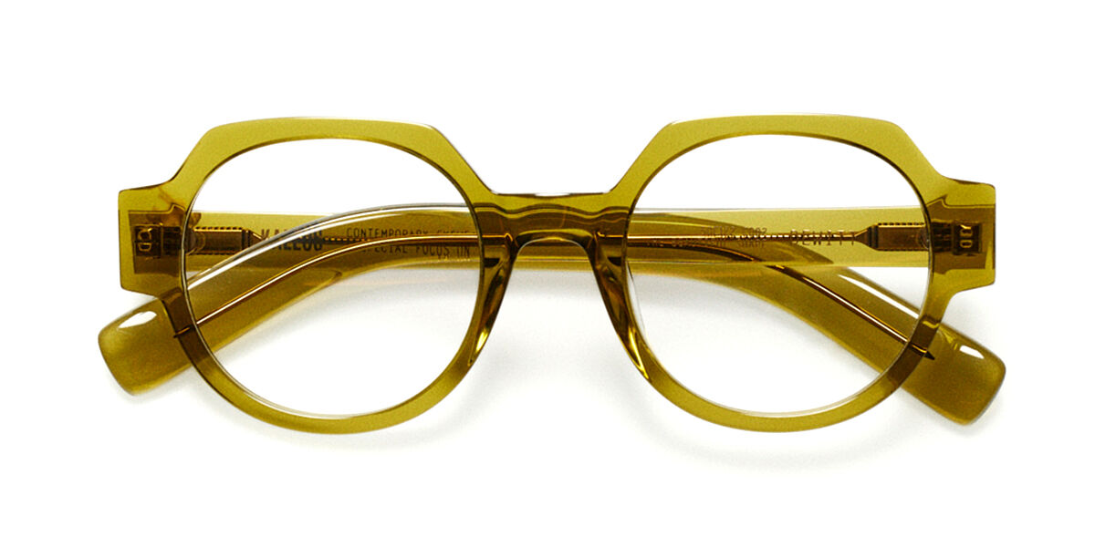 Kaleos Dewitt C2 Eyeglasses in Transparent Monochrome Green ...