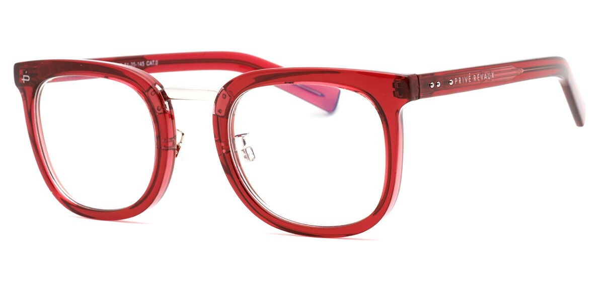 Privé Revaux ALCHEMIST Merlot Eyeglasses in Transparent Merlot Red | SmartBuyGlasses USA