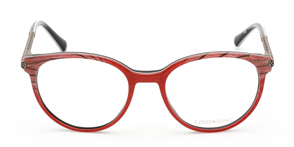 Coco Song CV182 45172 Eyeglasses in Pattern Red | SmartBuyGlasses USA