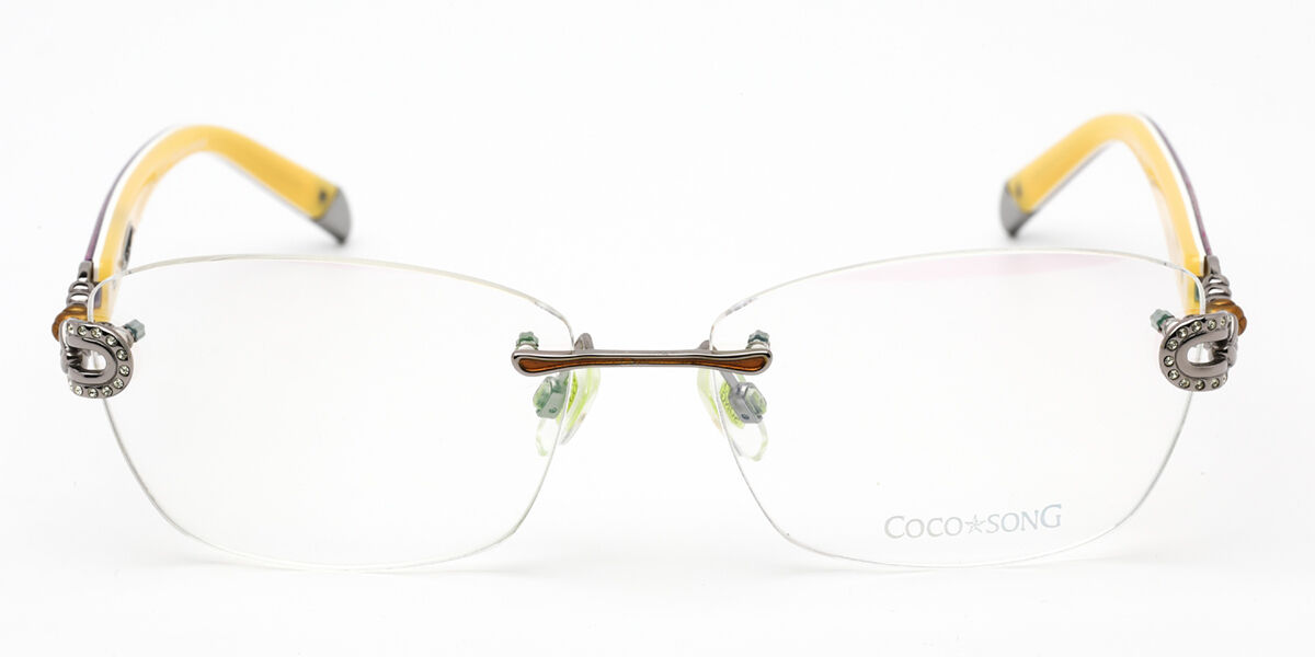 Coco Song Walk Away CV100 C1 Eyeglasses in Silver | SmartBuyGlasses USA