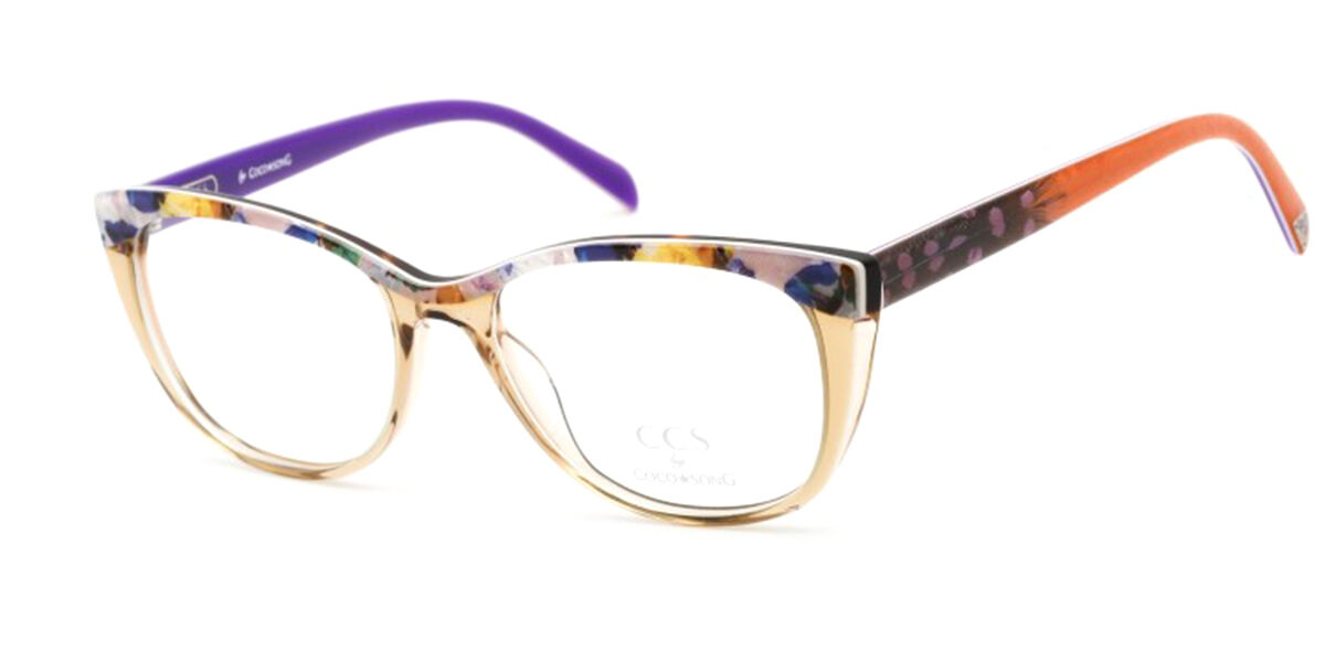 Coco Song CCS110 03-09 Glasses Transparent Mustard Yellow Top Colorful ...