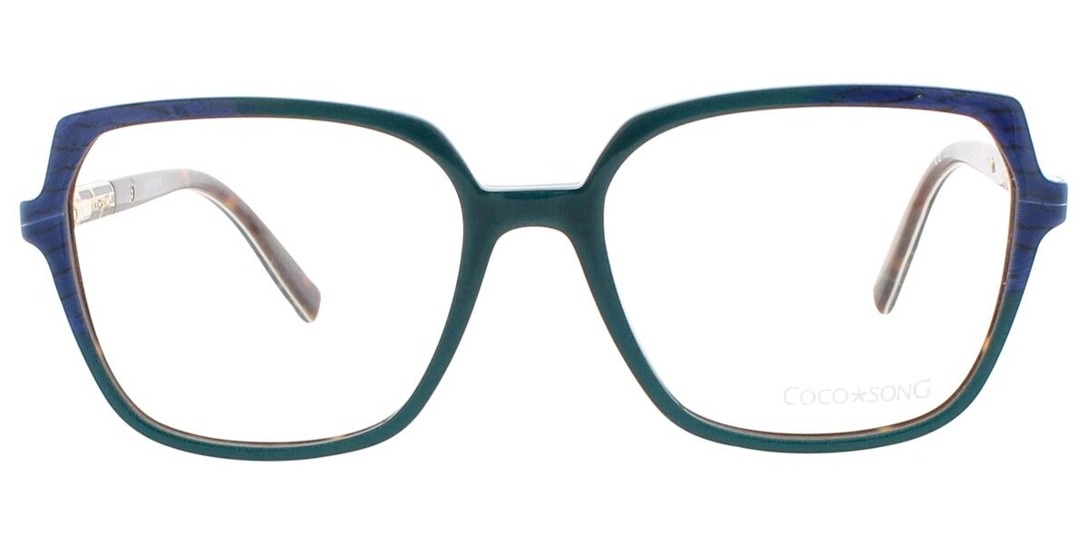 Coco Song Last Tango CV214 C02 Square Green Pattern Blue On Dark ...