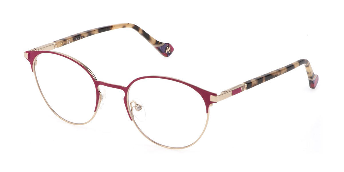 Yalea VYA041 POORNA 0A93 Glasses Red Gold | VisionDirect Australia