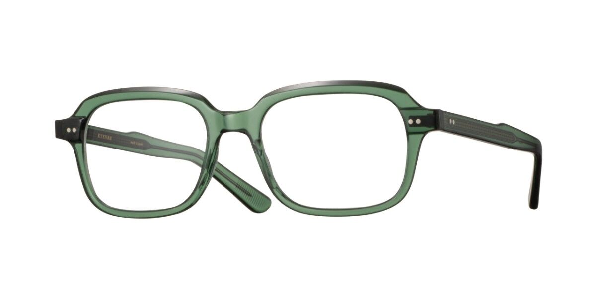 Eyevan Dim-E BGN Glasses Transparent Bottle Green | VisionDirect Australia