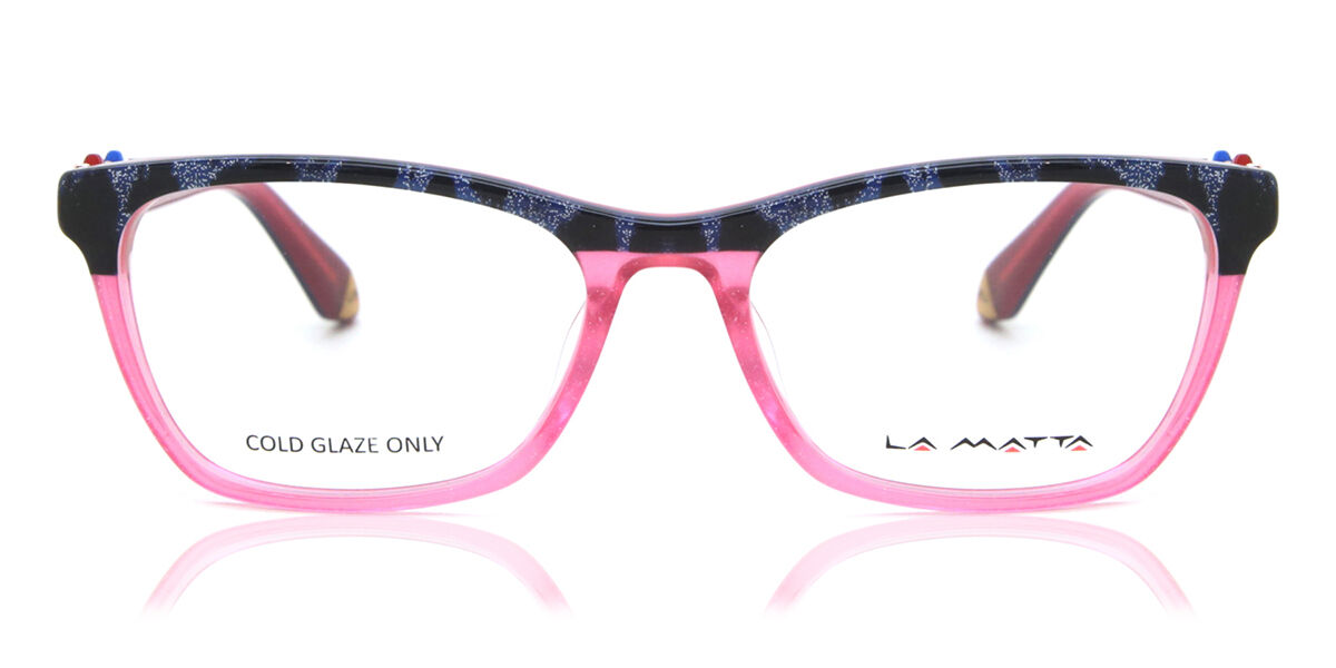 La Matta LMV3269 03-09 Rectangle Blue Tortoise Eyeglasses ...