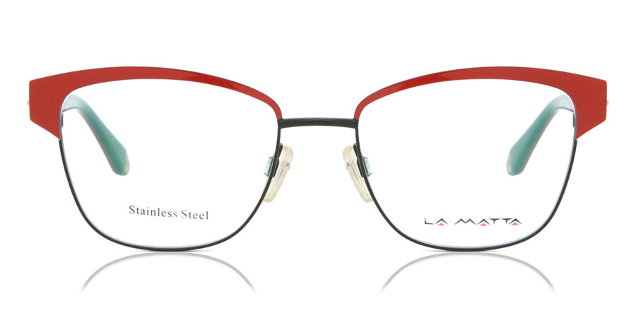 La Matta LMV3249 C1 Eyeglasses in Red/Black | SmartBuyGlasses USA