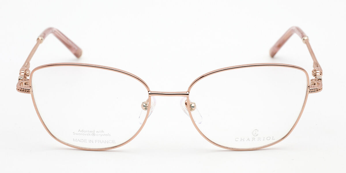 Charriol PC71034 C03 Eyeglasses in Shiny Pink Gold Burgundy ...