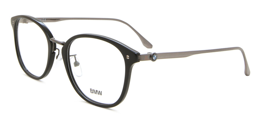 BMW BW5013 001 Oval Shiny Black Eyeglasses | Vision Direct Australia