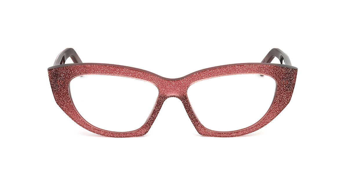 Agent Provocateur Kitti Glamorama Eyeglasses in Dark Pink Glitter | SmartBuyGlasses USA