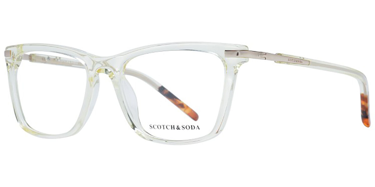 Scotch & Soda 3010 404 Eyeglasses in Transparent Chartreuse Yellow ...