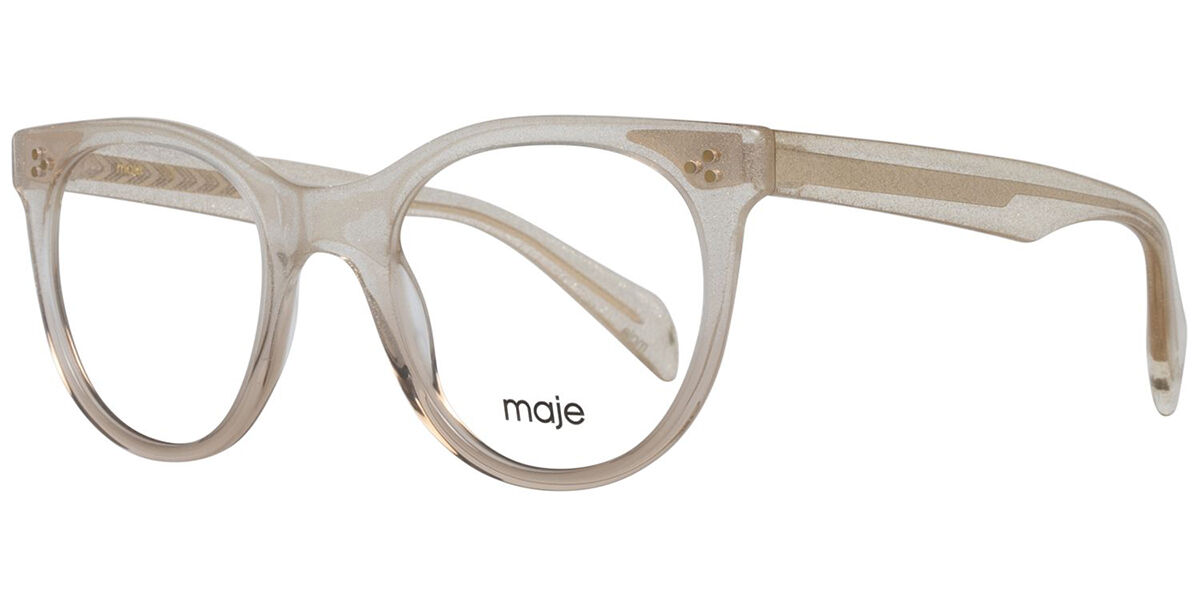 Maje MJ1003 905 Eyeglasses in Transparent Glittery Beige Brown ...
