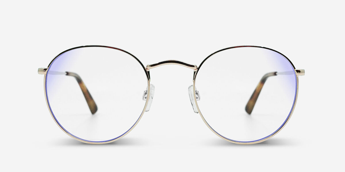Messy Weekend LENNON OPTICS with Blue-Light Block Gold Eyeglasses in ...