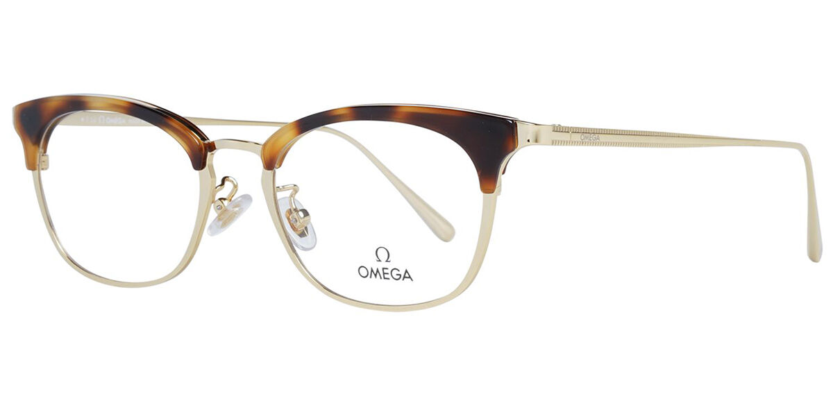 Omega OM5009-H 090 Glasses Aegean Blue/Silver | VisionDirect Australia