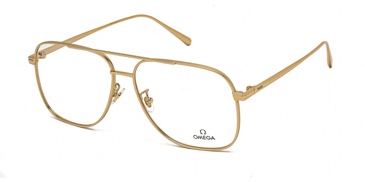 Omega OM5006-H 016 Glasses Shiny Palladium Silver | VisionDirect Australia