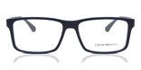 Emporio Armani EA3038 5063 Eyeglasses in Black Rubber | SmartBuyGlasses USA