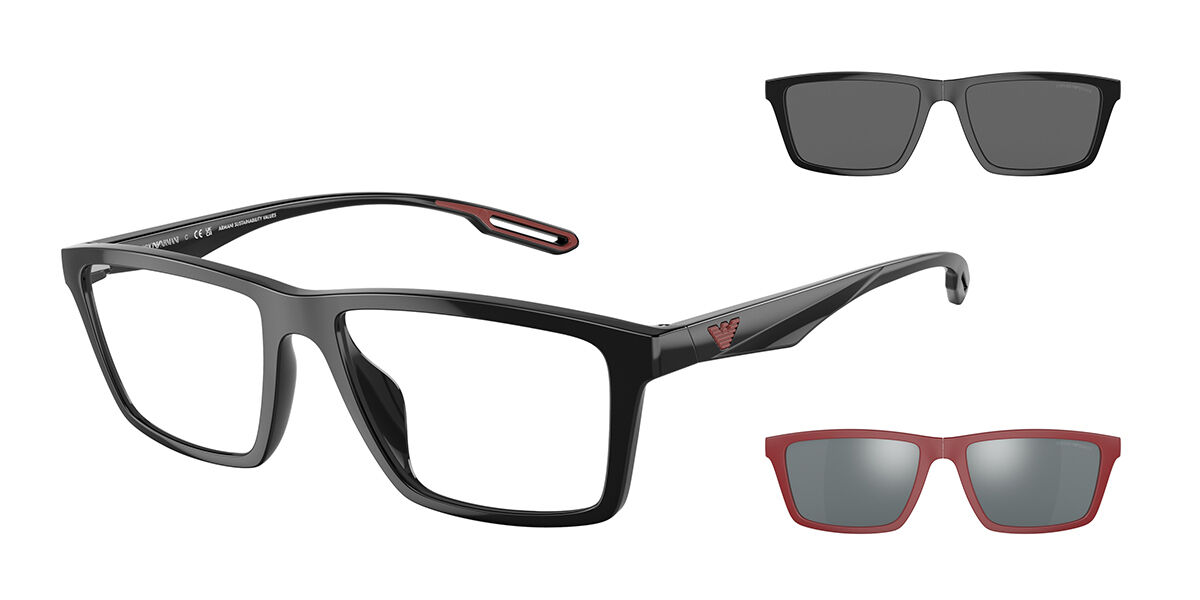 Emporio Armani EA4189U with Clip-On 50601W Glasses Matte Grey ...