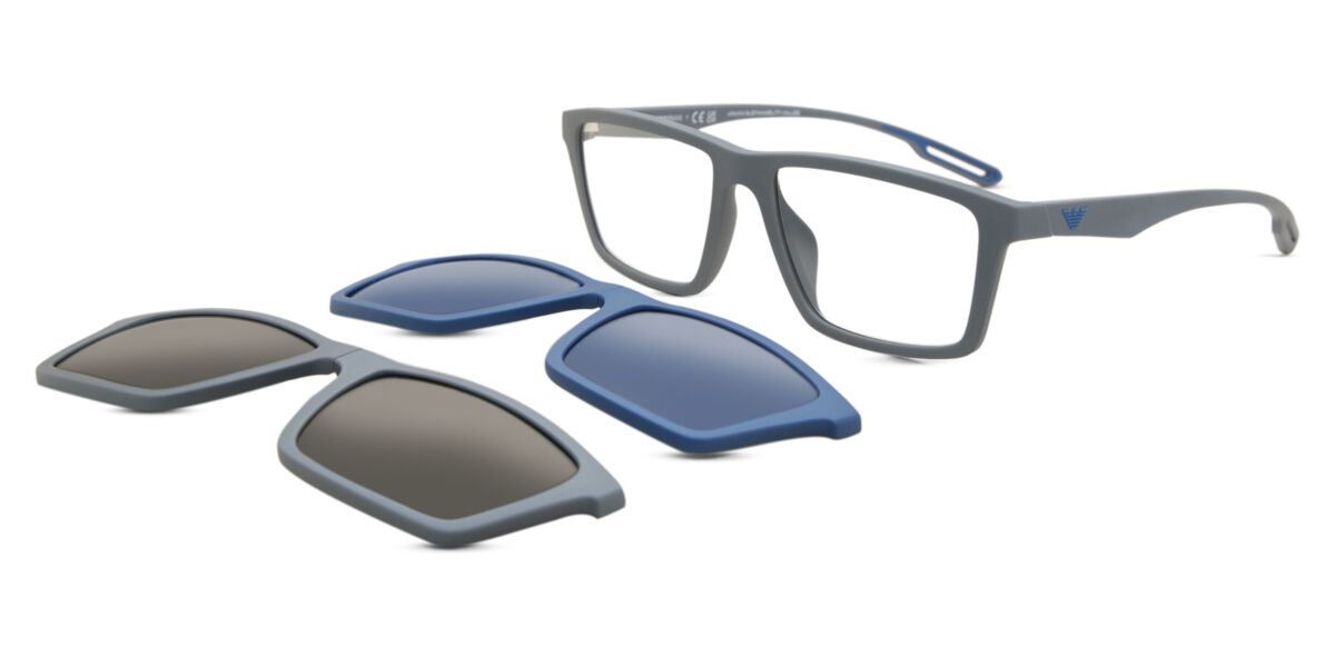 Emporio Armani EA4189U with Clip-On 50601W Glasses Matte Grey ...