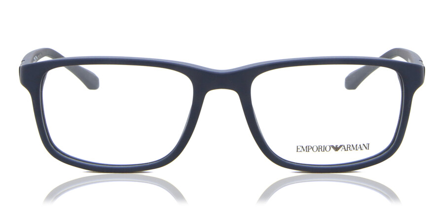 Emporio Armani EA3098 5088 Glasses Matte Navy Blue | VisionDirect Australia