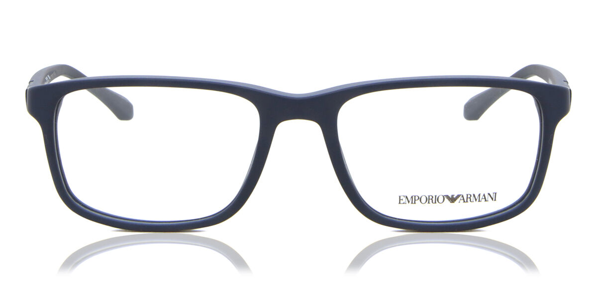 Emporio Armani EA3098 5088 Glasses Matte Navy Blue | VisionDirect Australia