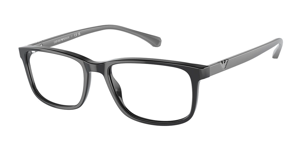 Emporio Armani EA3098 5378 Eyeglasses in Glossy Black | SmartBuyGlasses USA