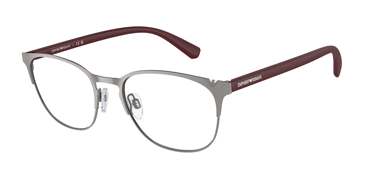 Emporio Armani EA1059 3379 Glasses Matte Gunmetal | VisionDirect Australia