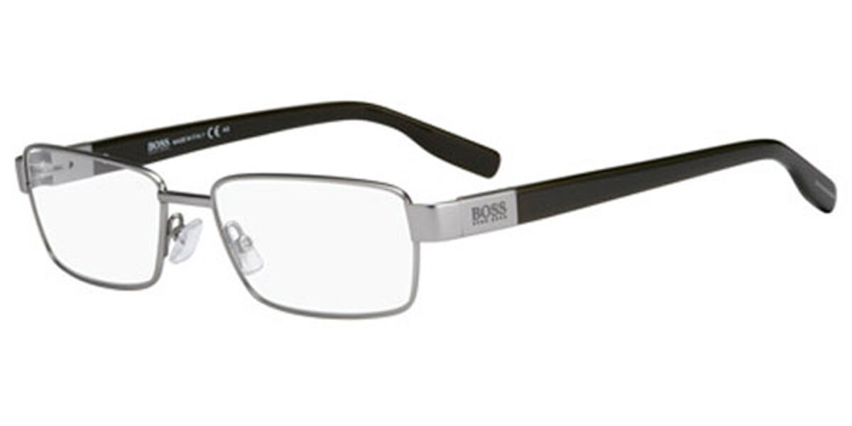 Boss 0457 SES Eyeglasses in Matte Silver | SmartBuyGlasses USA