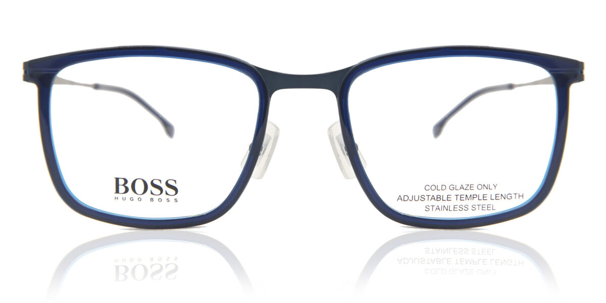 Boss 1243 IPQ Glasses Matte Blue | VisionDirect Australia
