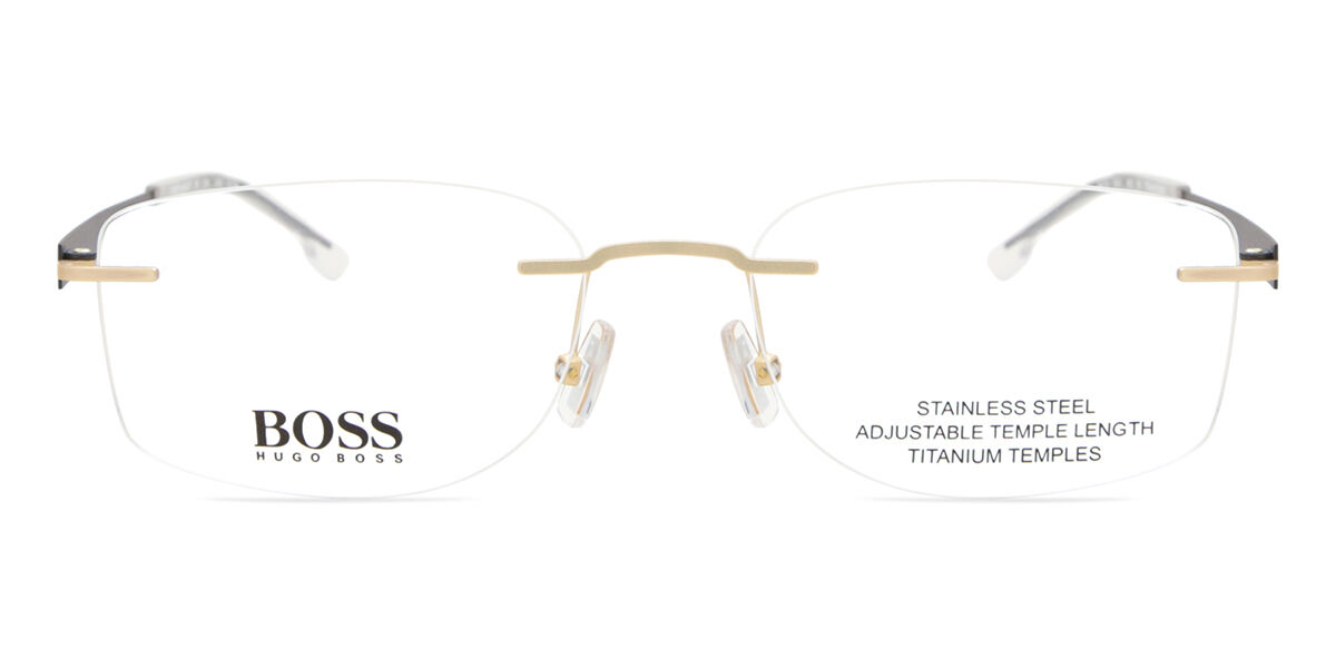 Boss 1265/C AOZ Eyeglasses in Matte Gold | SmartBuyGlasses USA