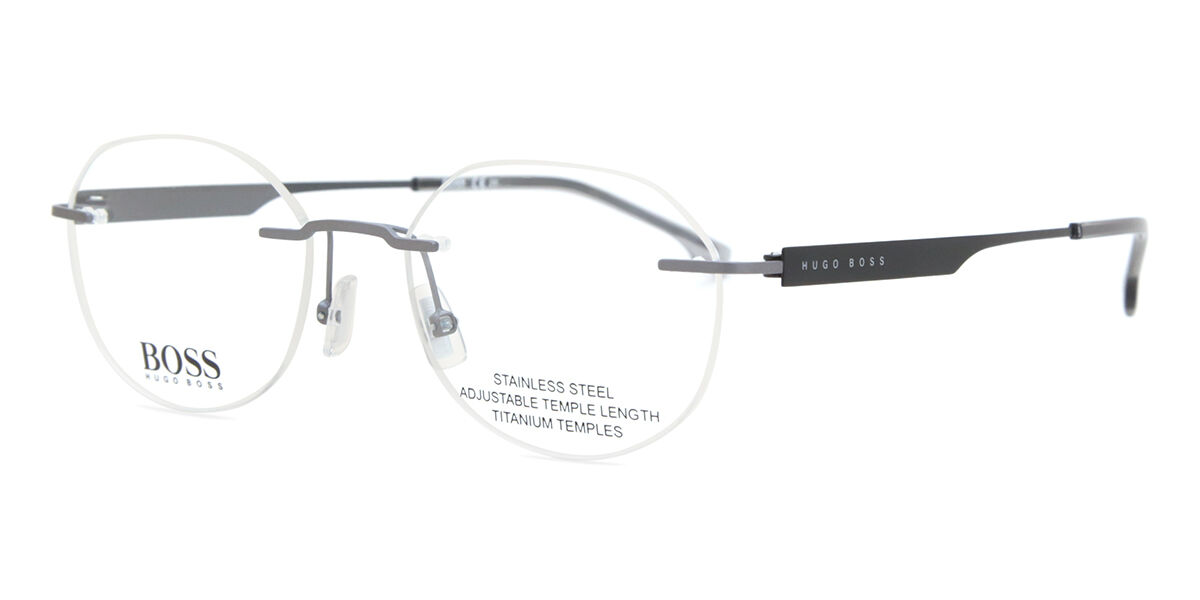 Boss 1265/D Asian Fit SVK Glasses Matte Ruthenium Grey | VisionDirect ...