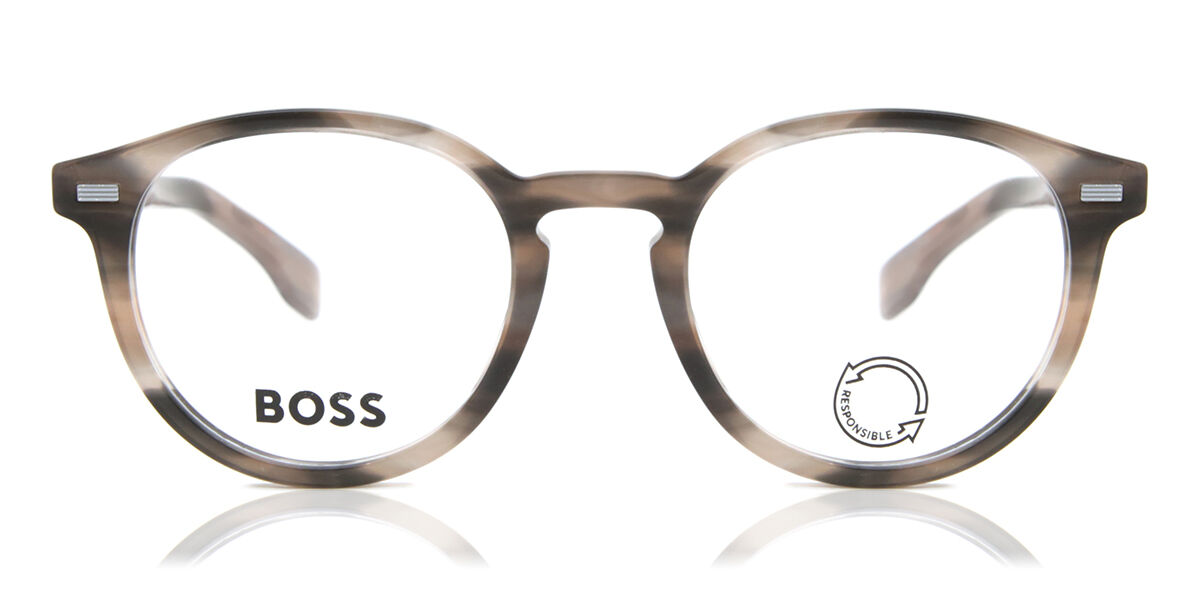 Boss 1367 S05 Eyeglasses in Grey Brown | SmartBuyGlasses USA