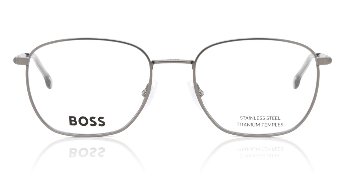 Boss 1415 R80 Eyeglasses in Dark Ruthenium Grey | SmartBuyGlasses USA