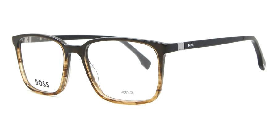 Boss 1436 EX4 Glasses Brown Horn | VisionDirect Australia